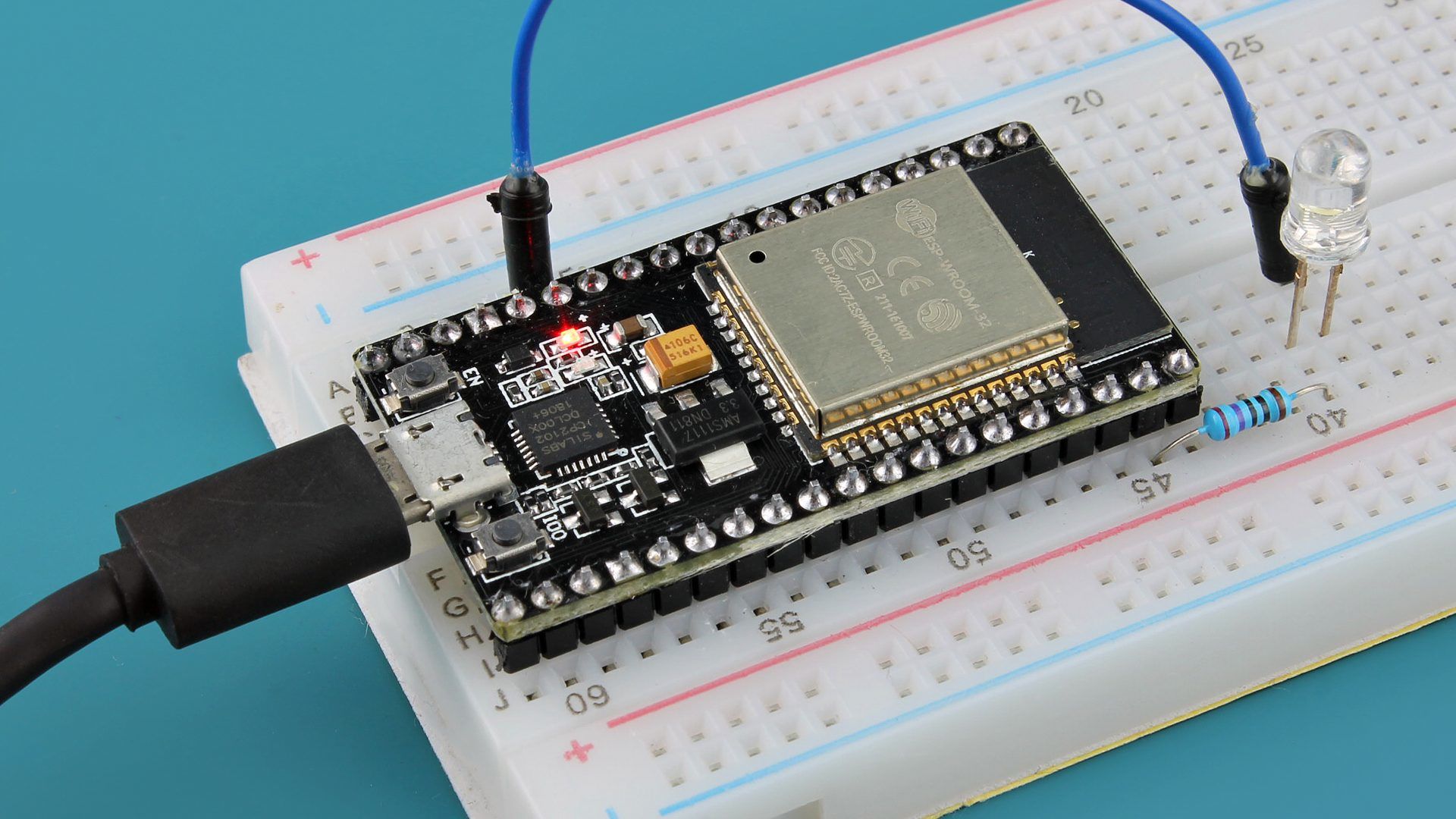 Come collegare un LED esterno ad ESP32 Come collegare un LED esterno ad ESP32